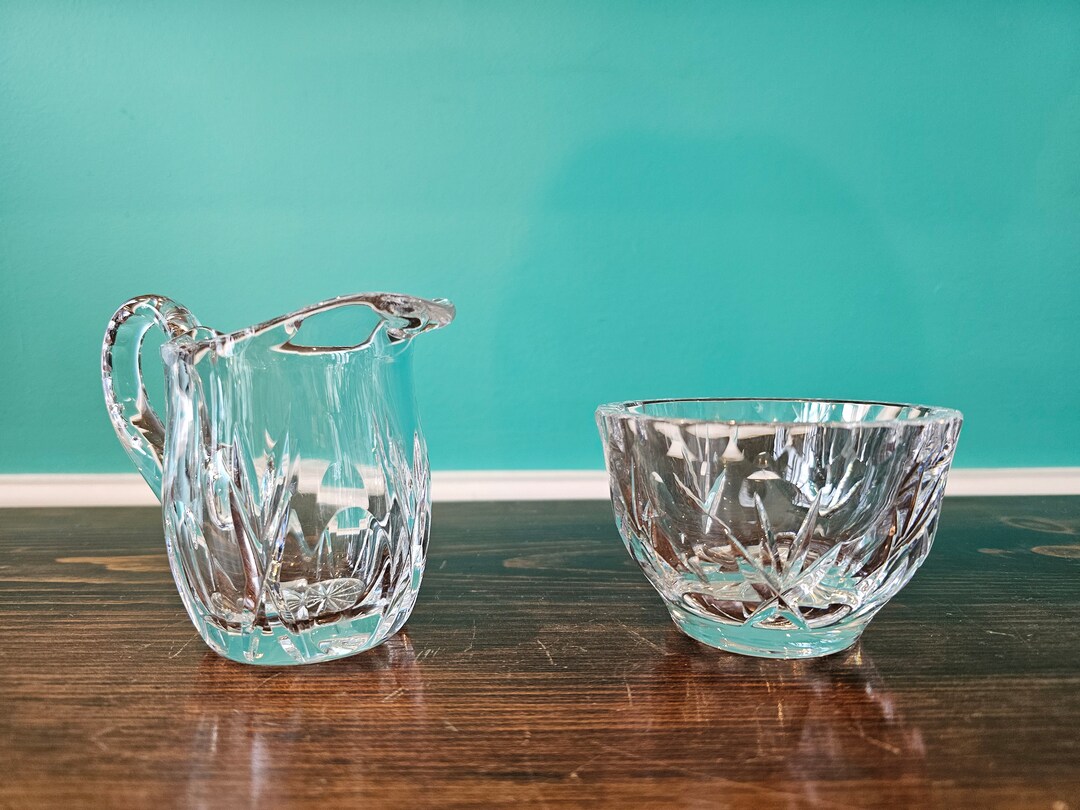Vintage Simpsons Hand Cut Crystal Creamer and Sugar Bowl - Etsy