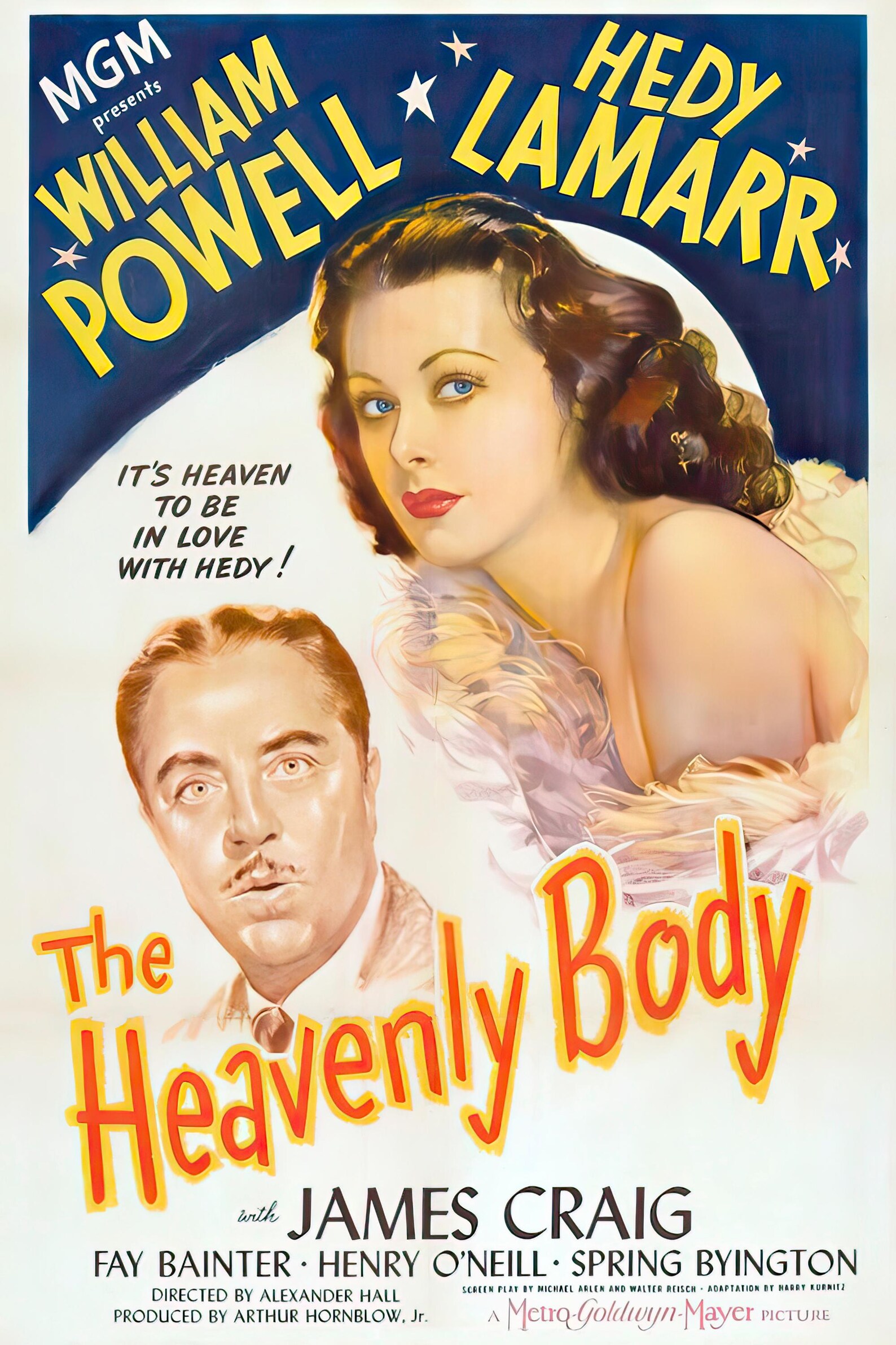 Print of 'the Heavenly Body' Classic Movie Poster| 1944 Romantic Comedy ...