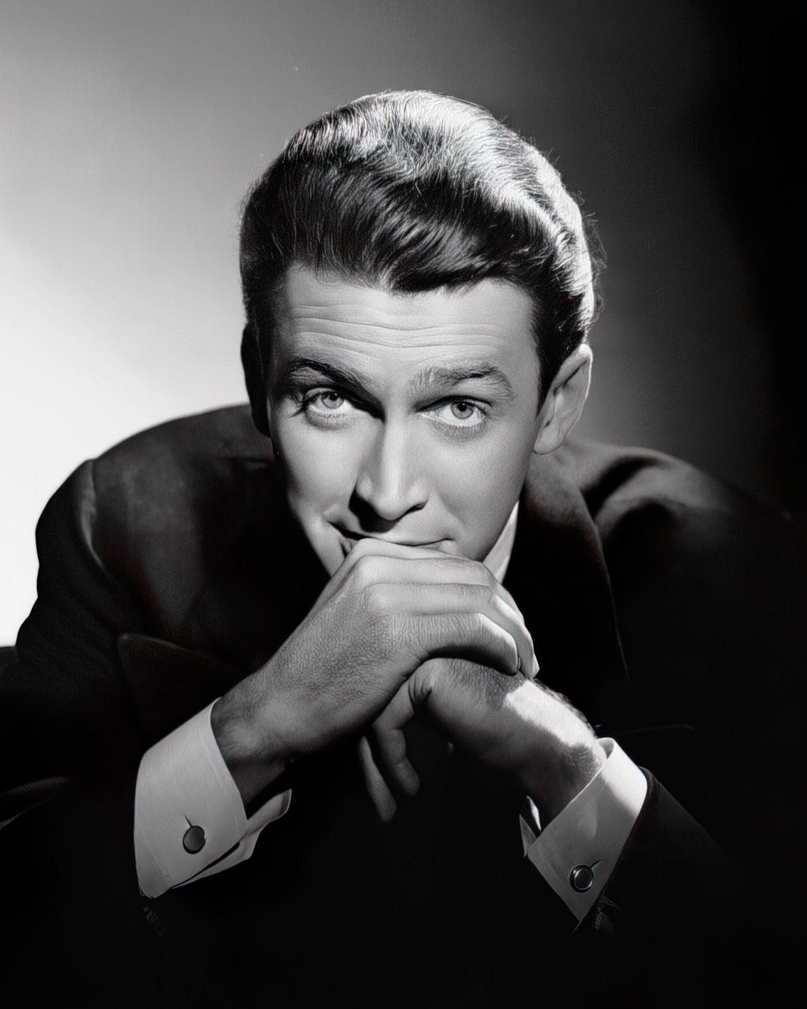 Jimmy Stewart C. Late 1930's Studio Portrait - Black & White, Multiple ...