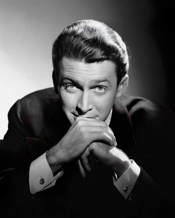 Jimmy Stewart C. Late 1930's Studio Portrait Black & - Etsy