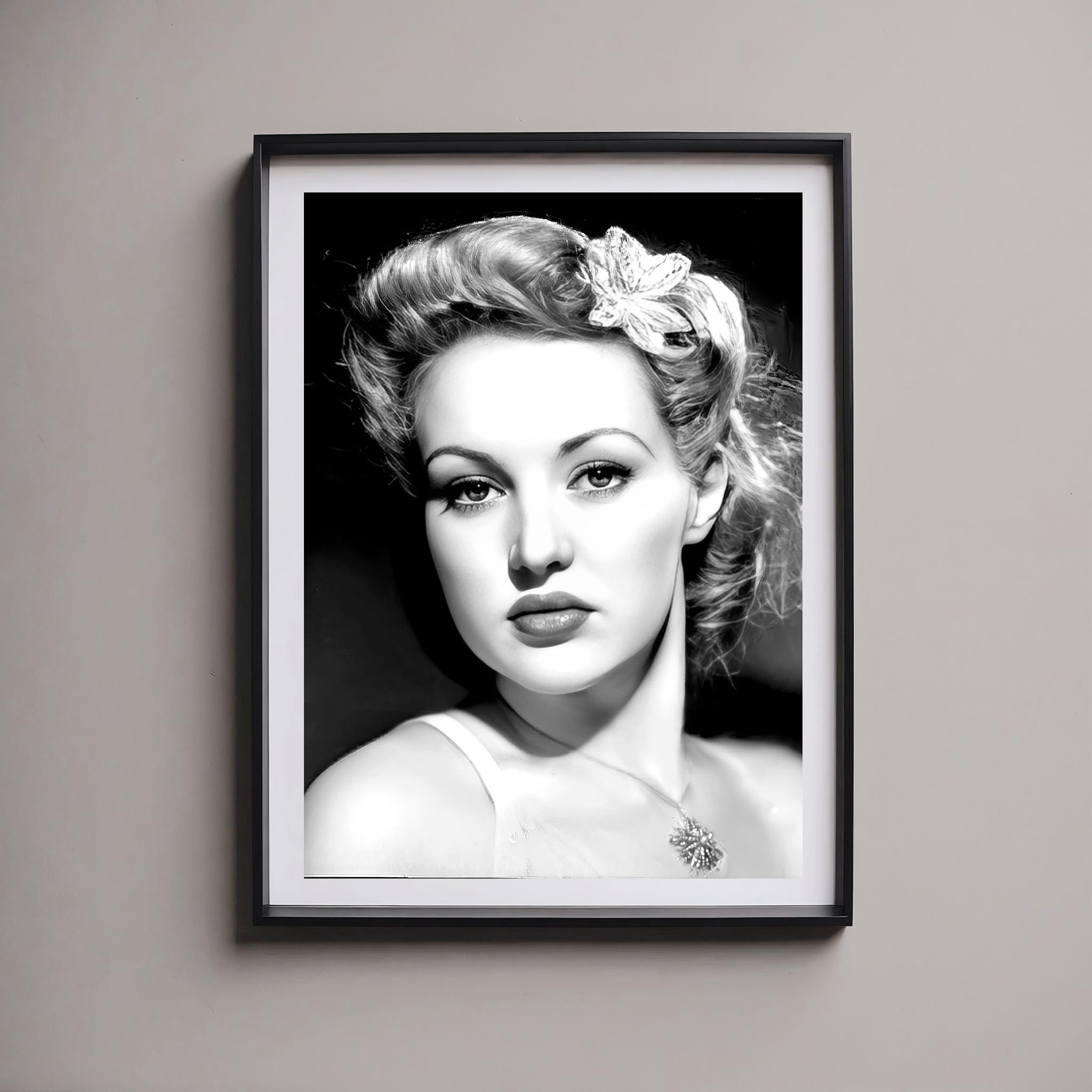 Betty Grable Studio Portrait C. 1930's, Black & White, Multiple Sizes ...