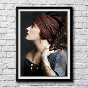 Gloria Swanson Ziegfeld Showgirl C. 1920s, Color, Multiple Sizes, Jazz ...