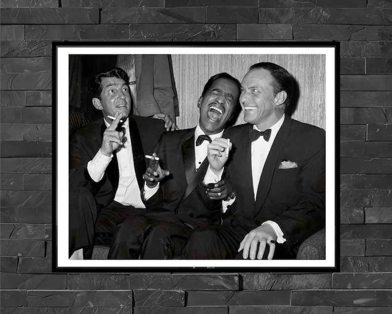 The Rat Pack - Dean Martin, Sammy Davis Jr. and Frank Sinatra C. 1961 ...