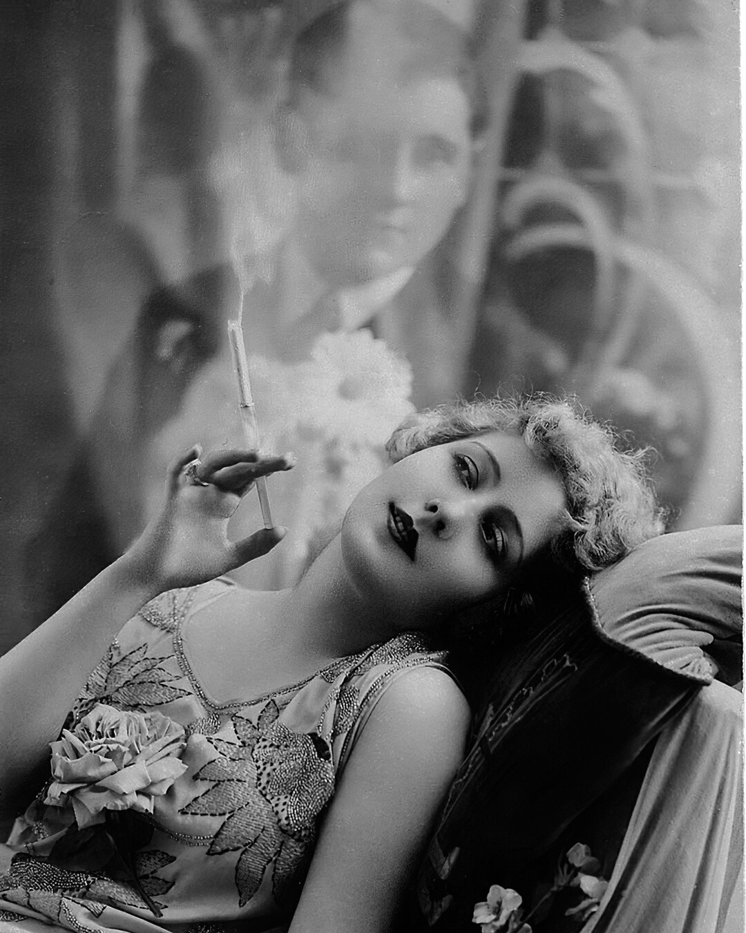 1920's Era French Postcard Style "in My Dreams" - Black & White ...