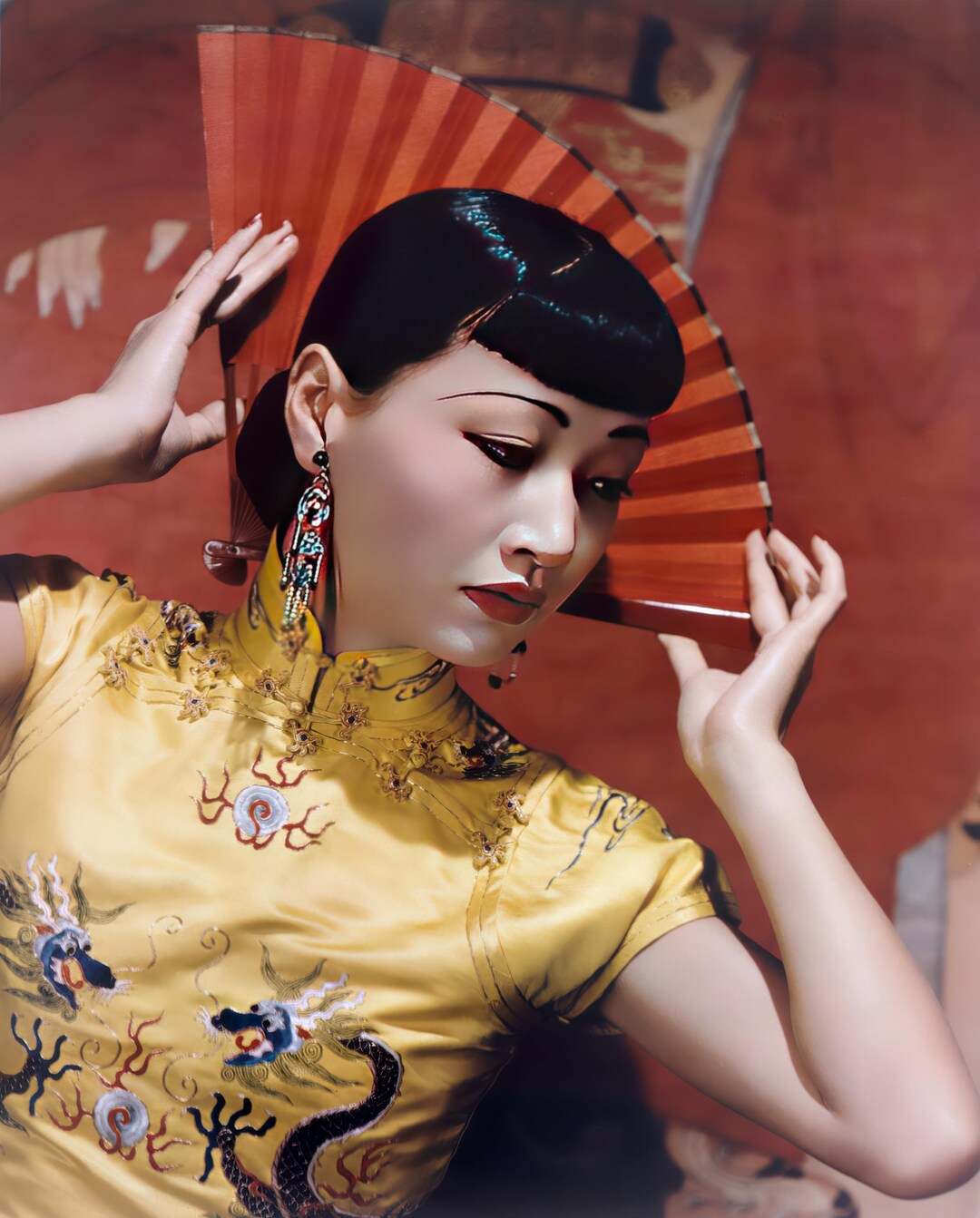 Anna May Wong Studio Portrait C. 1937, Color, Multiple Sizes - Old ...