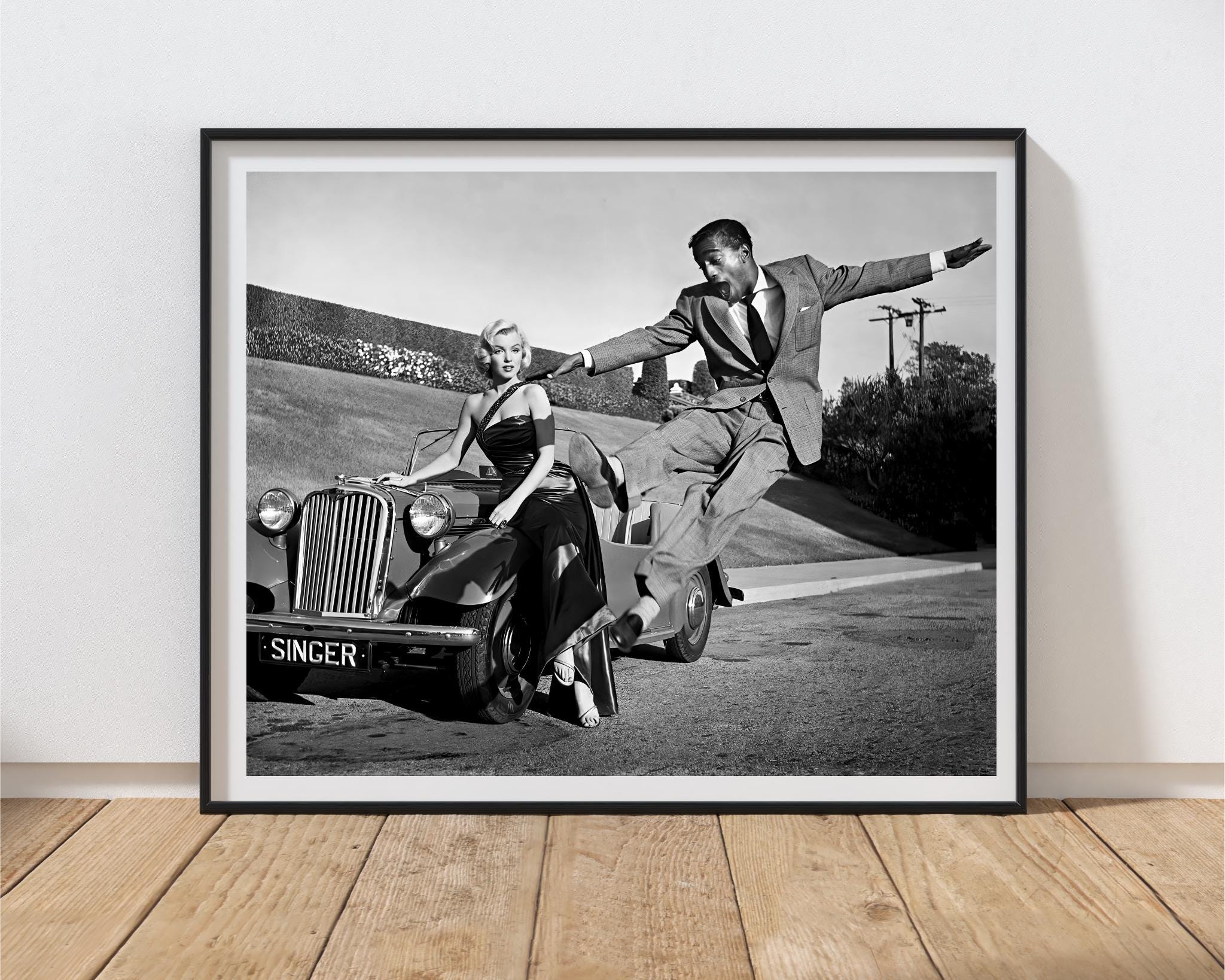 Marilyn Monroe and Sammy Davis Jr. C. 1953, Black/white, Multiple Sizes ...