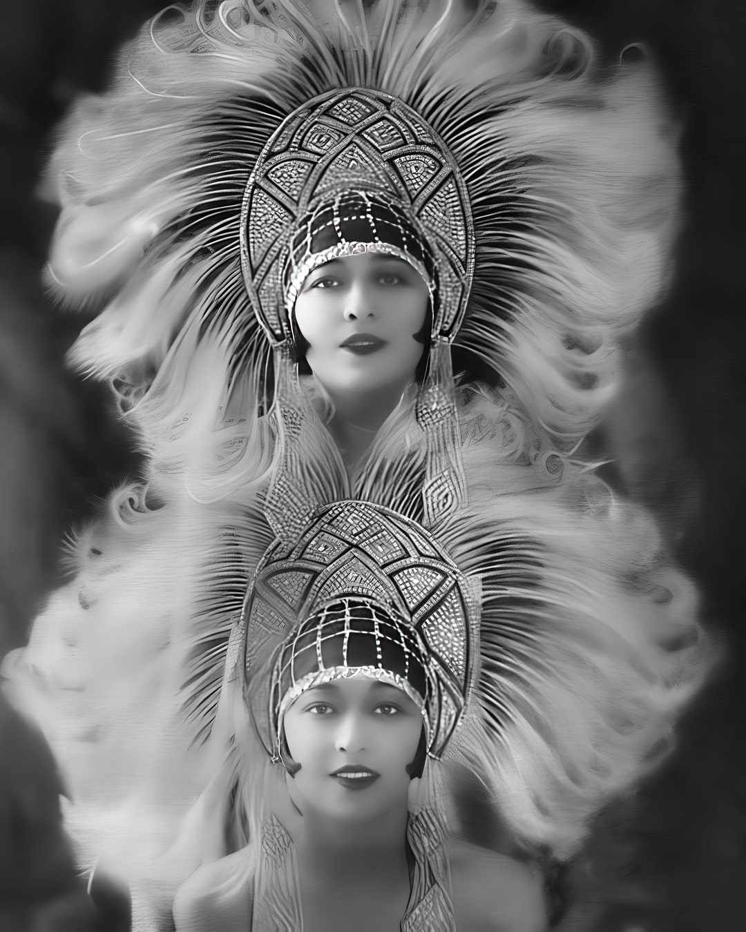 The Dolly Sisters - 1920's Era Ziegfeld Follies Showgirls - Black ...