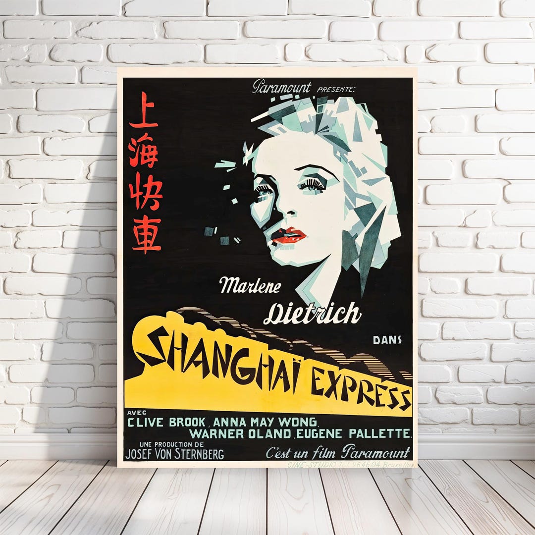 Print of 'shanghai Express' French Classic Movie Poster, 1932 American ...