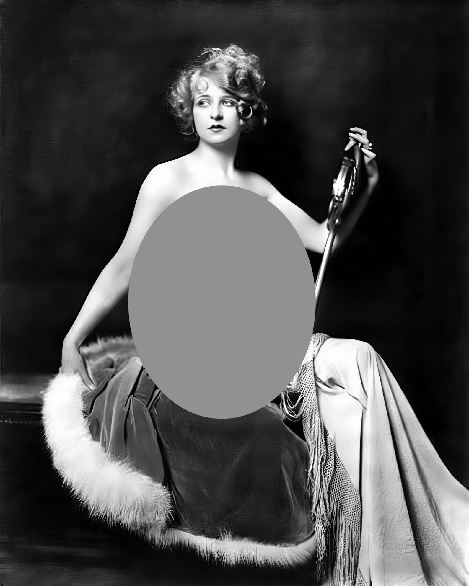 Myrna Darby 1920's Era Ziegfeld Follies Showgirl Nude Portrait 730-861 Black & White, Mature ...
