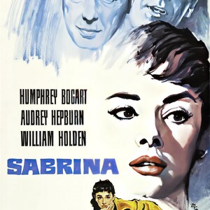 Print of 'sabrina' (spanish) Classic Movie Poster, 1954 Romantic Comedy ...