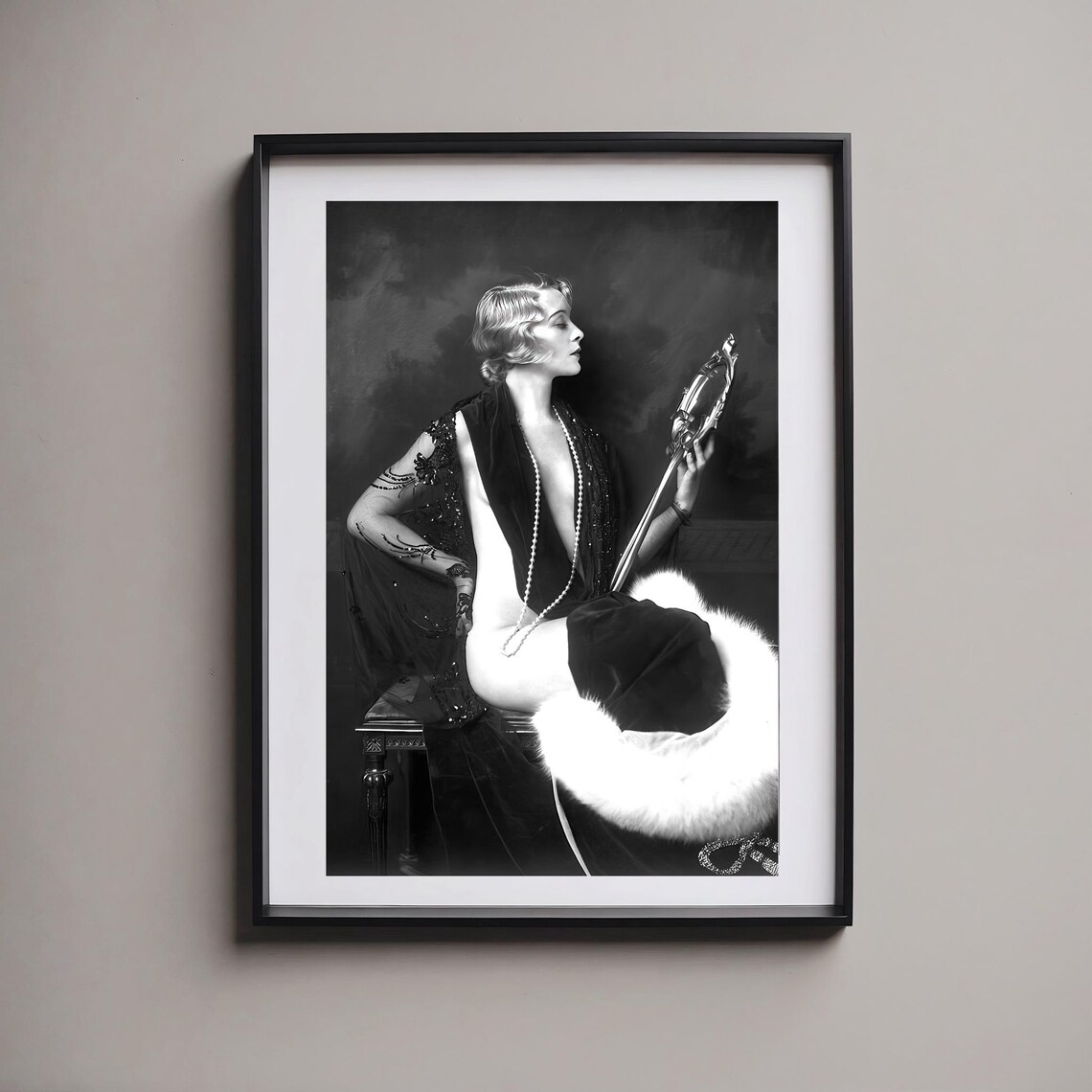 1920's Era Ziegfeld Follies Actress Muriel Finley-black and White ...