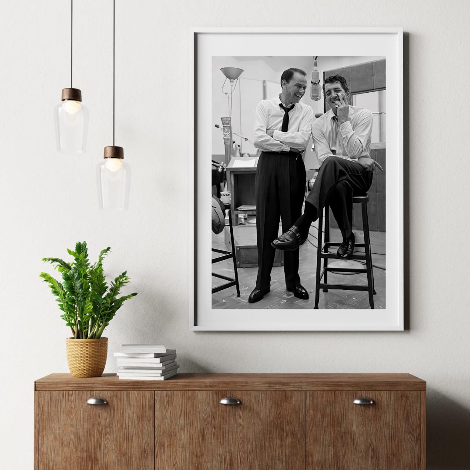 Frank Sinatra, Dean Martin Studio Photo C.1958, Black & White, Multiple ...