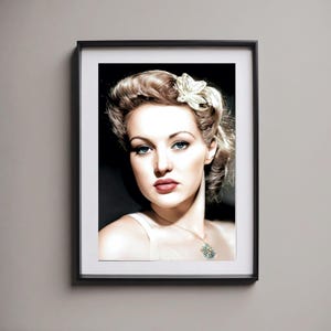 Betty Grable C. 1930's | Color | Multiple Sizes | Old Hollywood Style ...