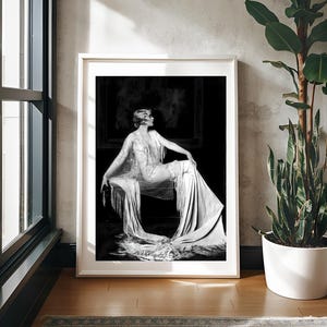 1920's Era Ziegfeld Follies Star Muriel Finlay-black and White Print ...
