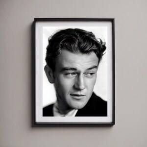 John Wayne Studio Portrait C. 1931 - Black & White, Multiple Sizes ...