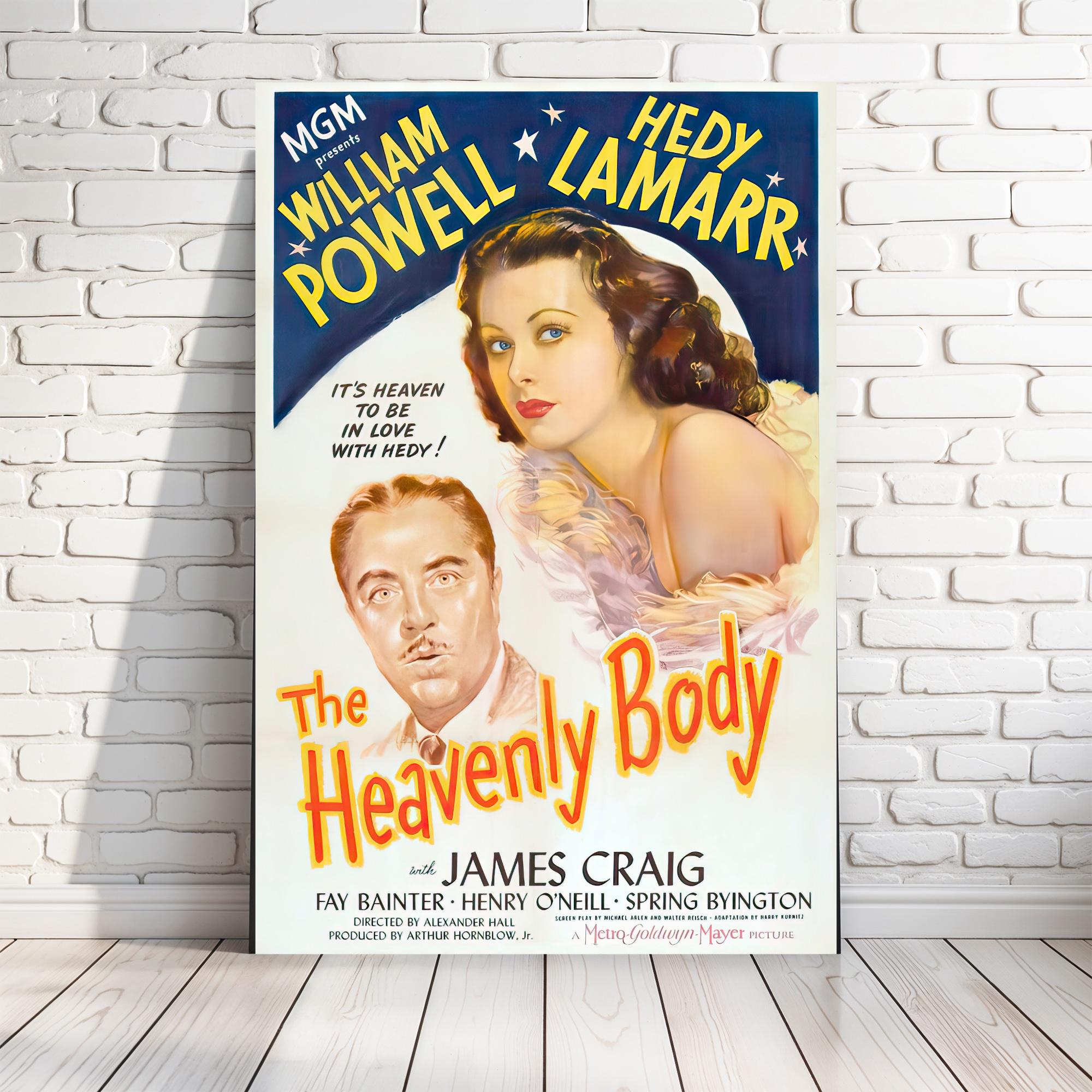 Print of 'the Heavenly Body' Classic Movie Poster| 1944 Romantic Comedy ...