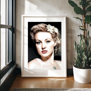 Betty Grable C. 1930's | Color | Multiple Sizes | Old Hollywood Style ...