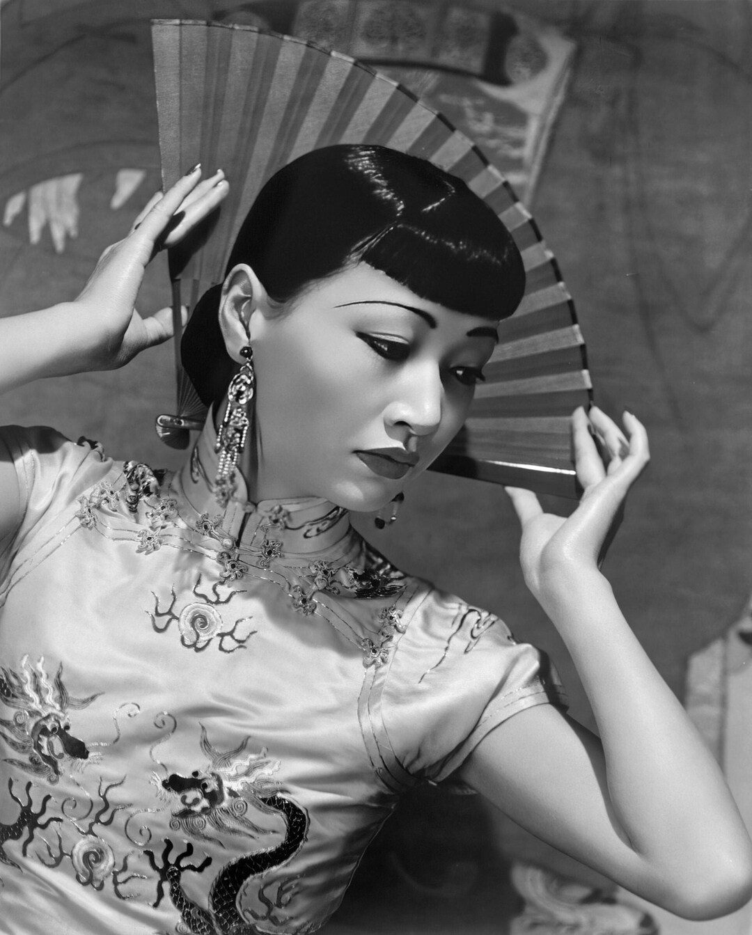 Anna May Wong Studio Portrait C. 1937 Black & White Multiple Sizes ...