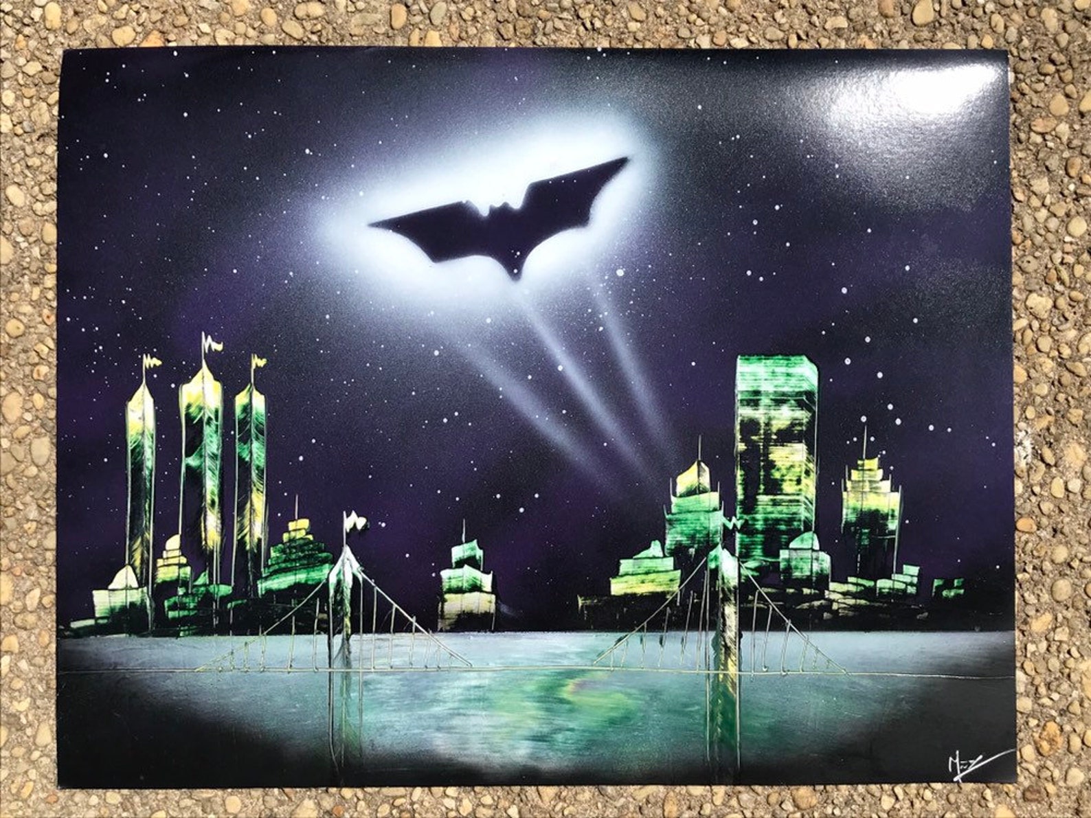 Gotham City - Joker Colors - Spray Paint Art - Etsy