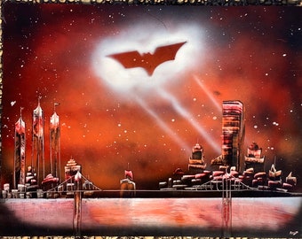 Gotham City - Joker Colors - Spray Paint Art - Etsy