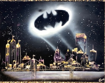 Gotham City Joker Colors Spray Paint Art - Etsy