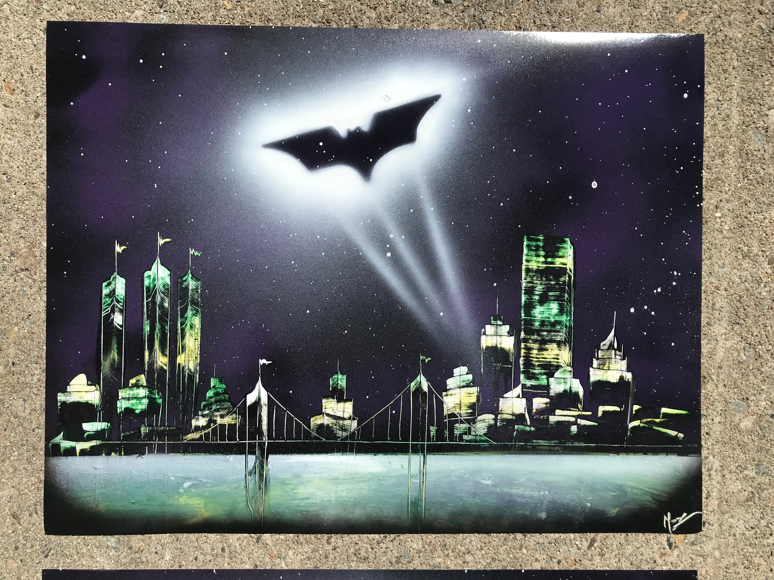 Gotham City - Joker Colors - Spray Paint Art - Etsy