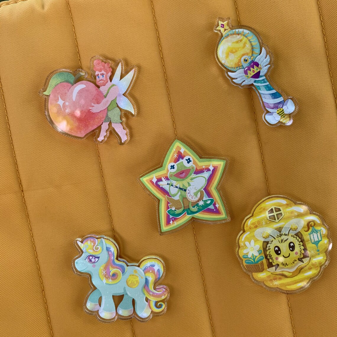 Magical Pigeon Wand Pin Clear Acrylic 40mm - Etsy