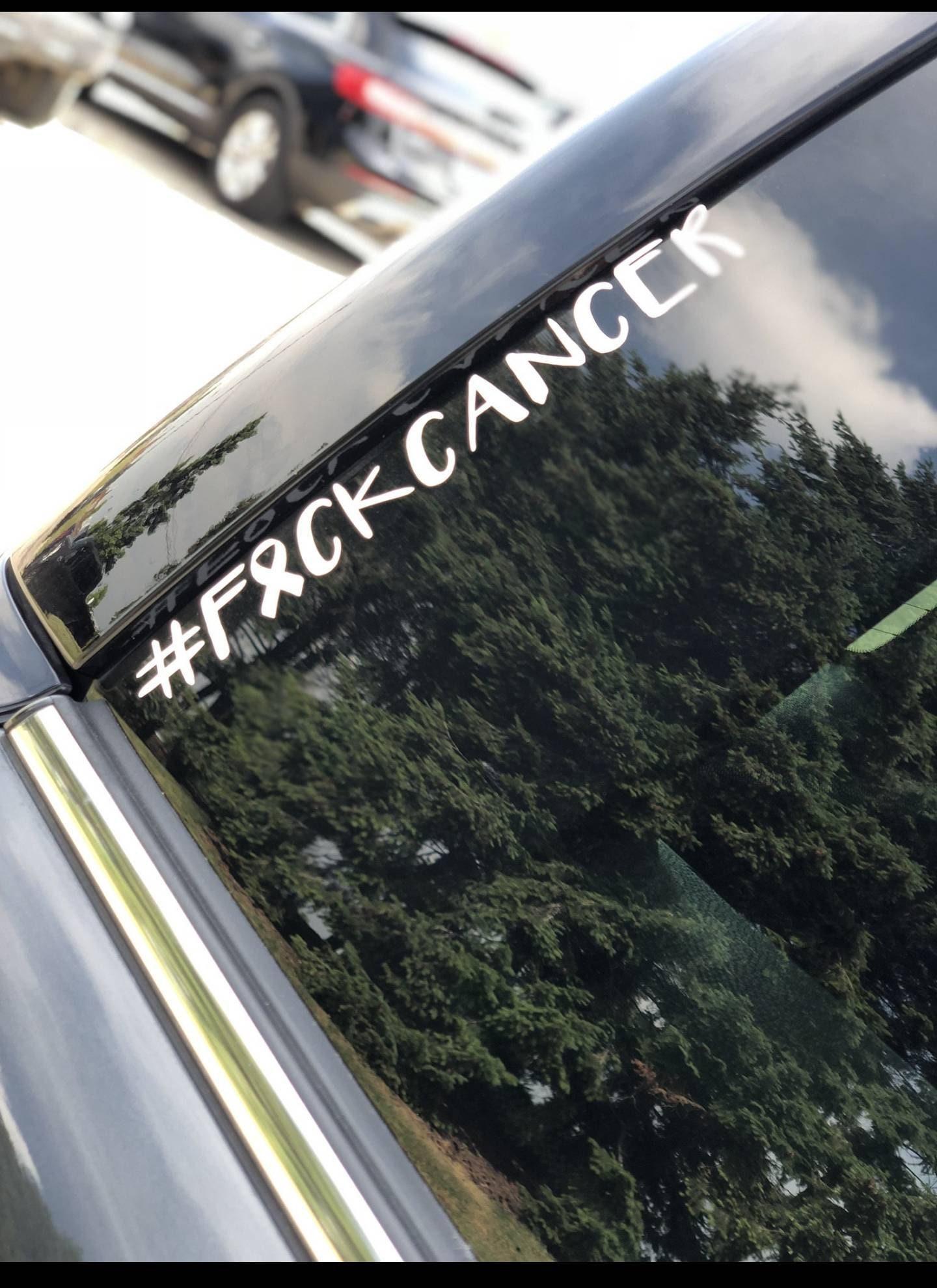 Fck Cancer Decal/fck Cancer Sticker Hashtag Fuck Cancer | Etsy