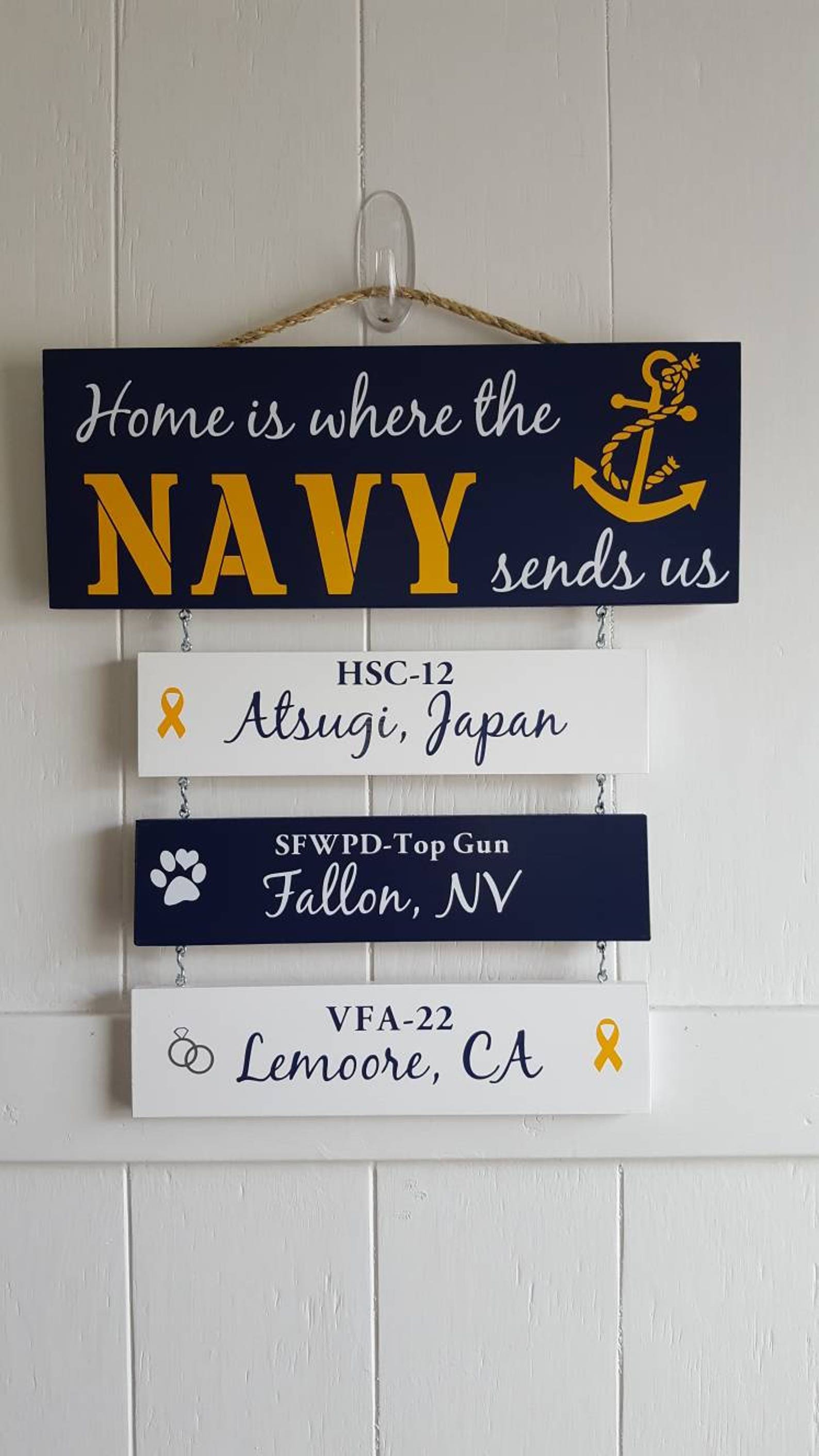 Home is Where the Navy Sends Us Navy Sign Patriotic Wall | Etsy