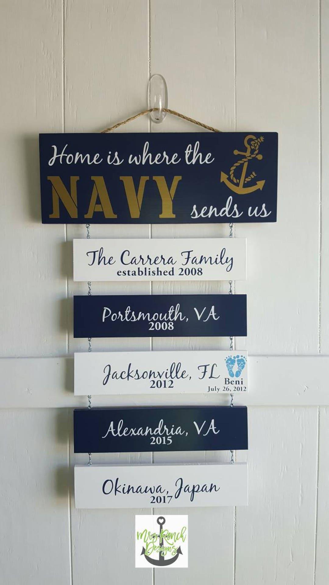 Home is Where the Navy Sends Us Navy Sign Patriotic Wall - Etsy