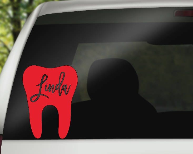 Personalized Molar Decal Tooth Decal Dental Assistant - Etsy