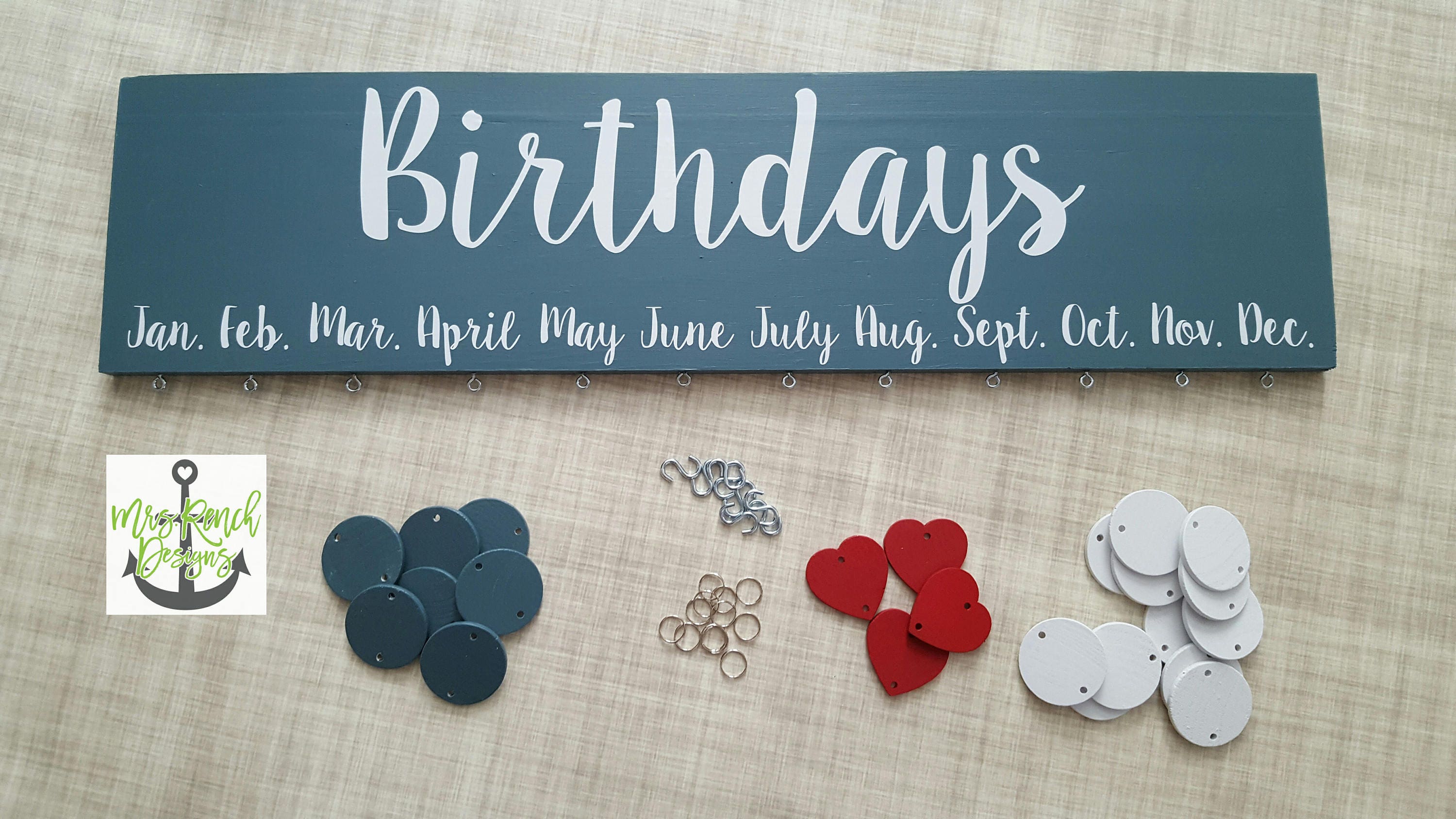 Celebrations Board Birthday Calendar Family Celebration | Etsy