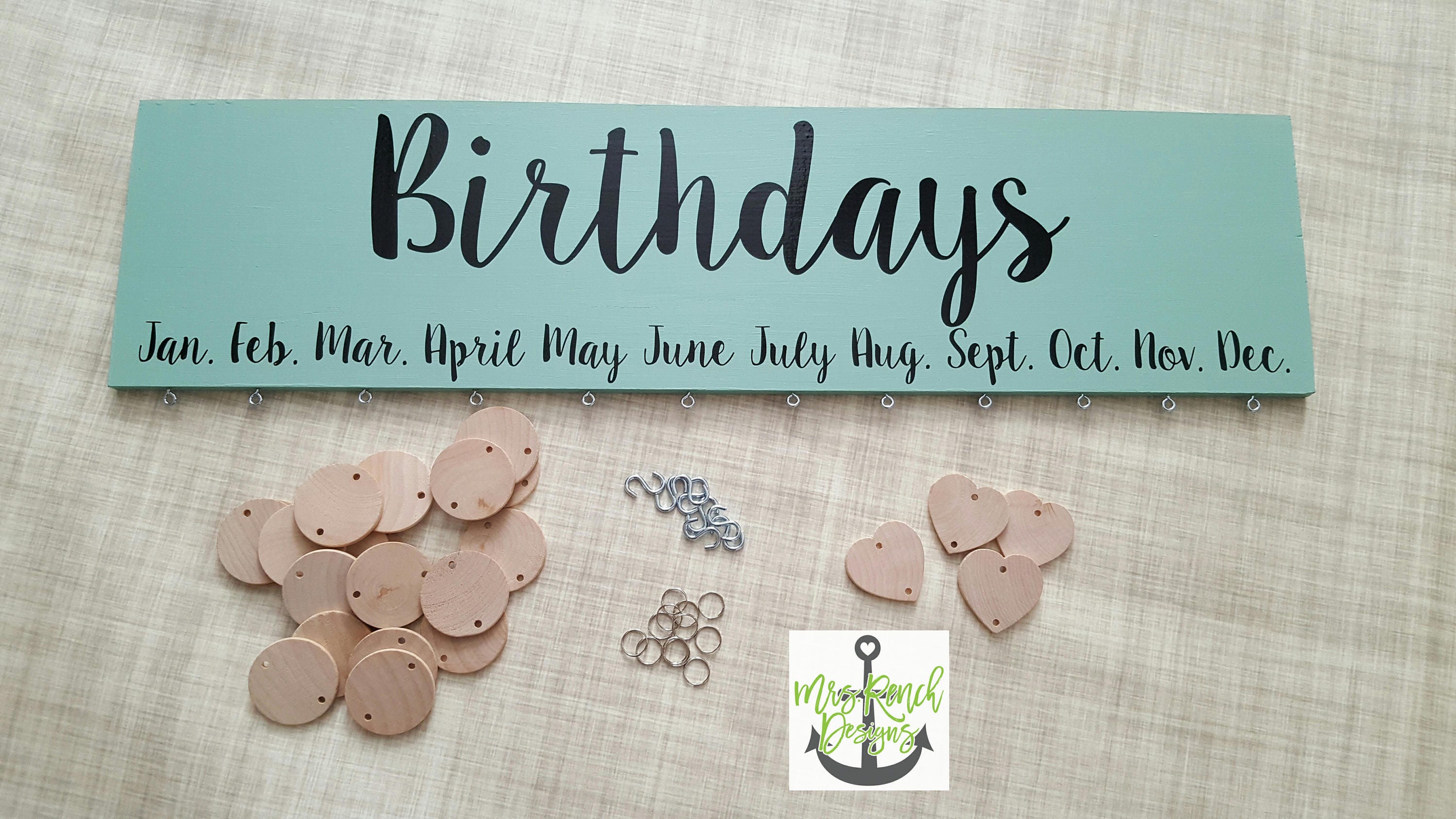 Celebrations Board Birthday Calendar Family Celebration - Etsy