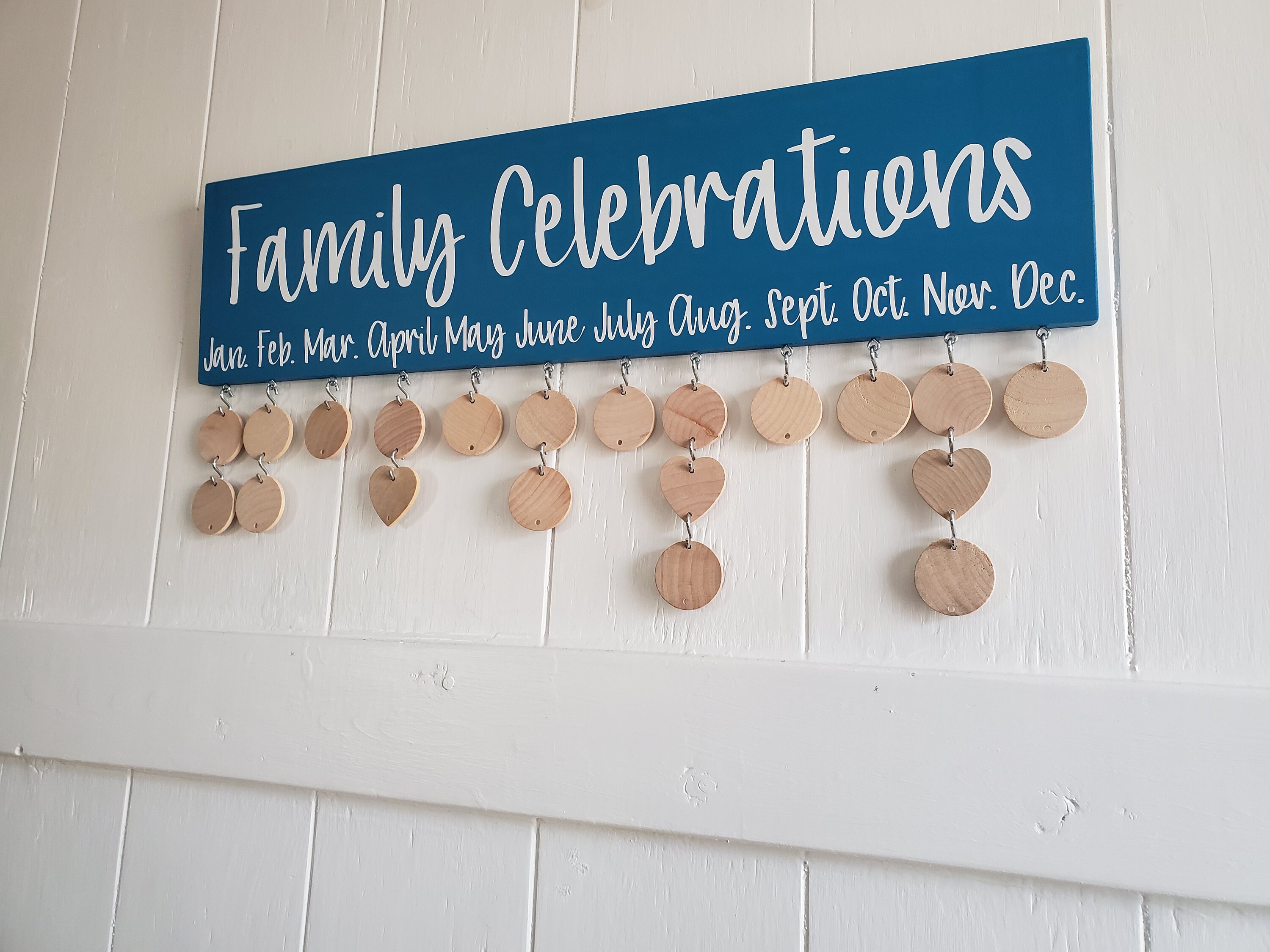 Family Celebration Board Family Birthday Calendar Family | Etsy
