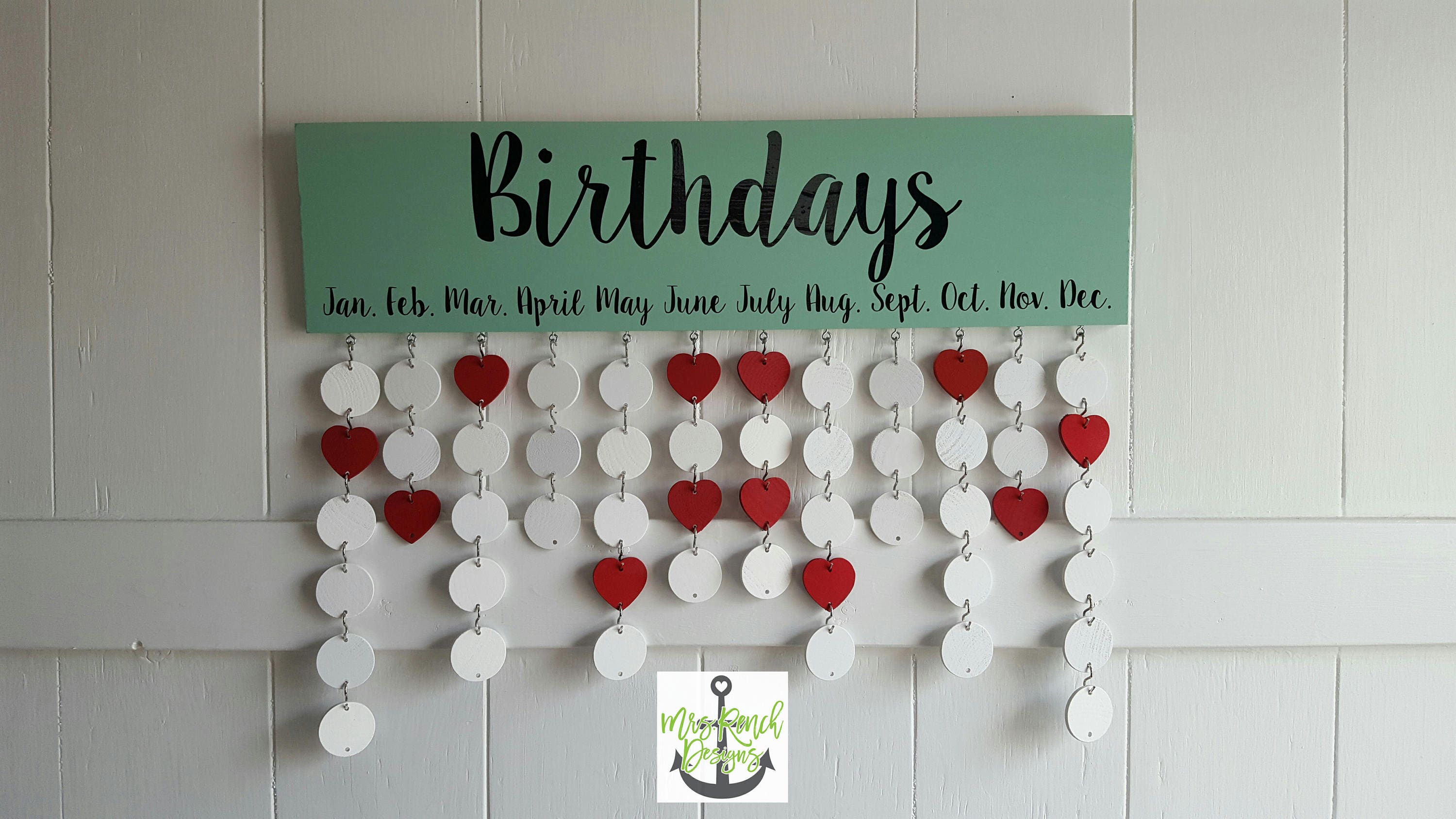 Celebrations Board Birthday Calendar Family Celebration - Etsy