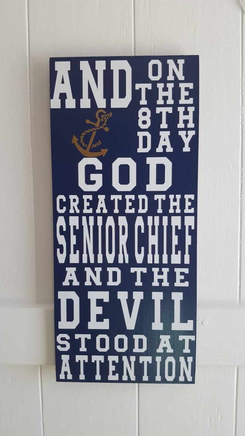 8th Day God Created the Chief Senior Chief Master Chief - Etsy