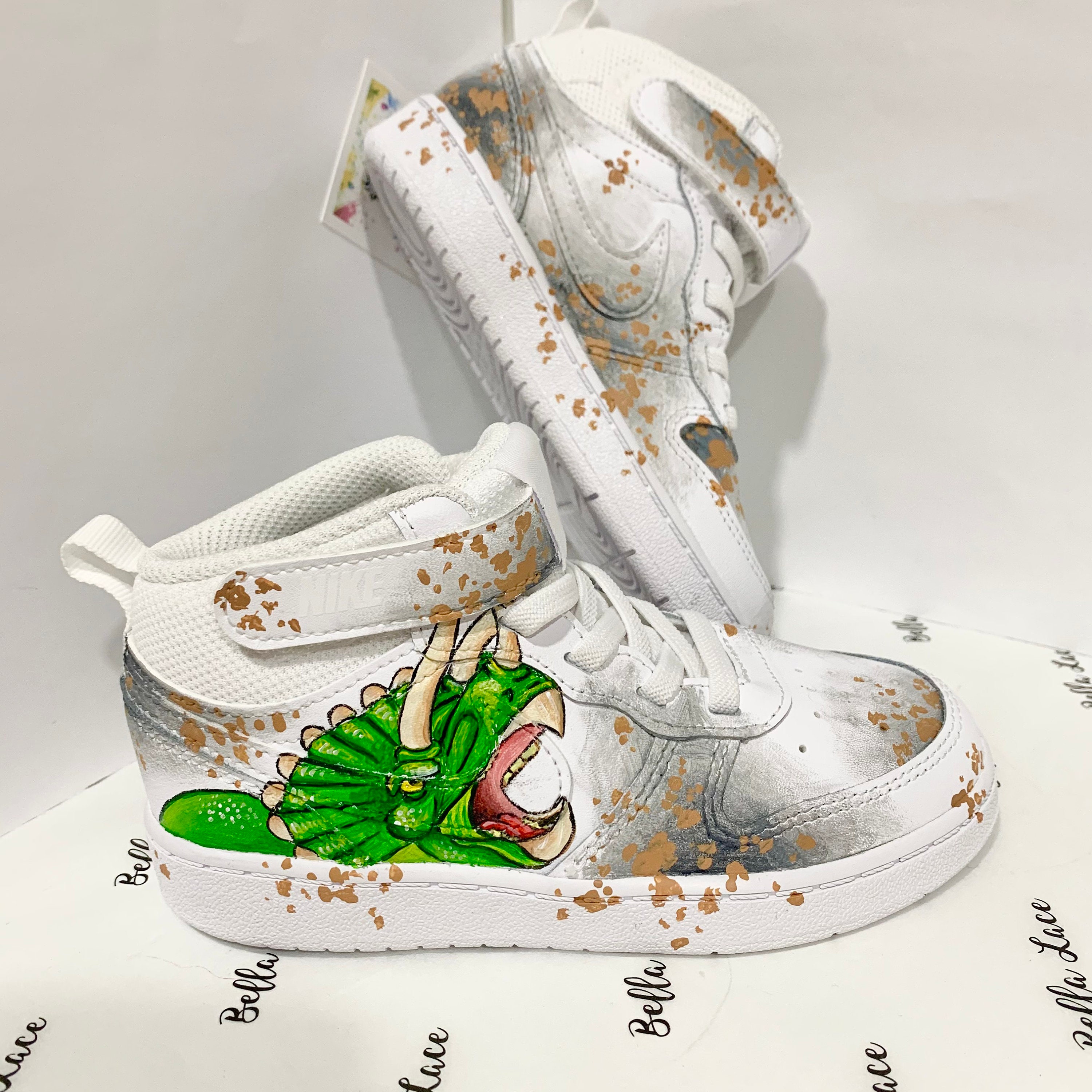 Custom Dinosaur Nike Sneakers T-rex Shoes Dinosaur Theme - Etsy