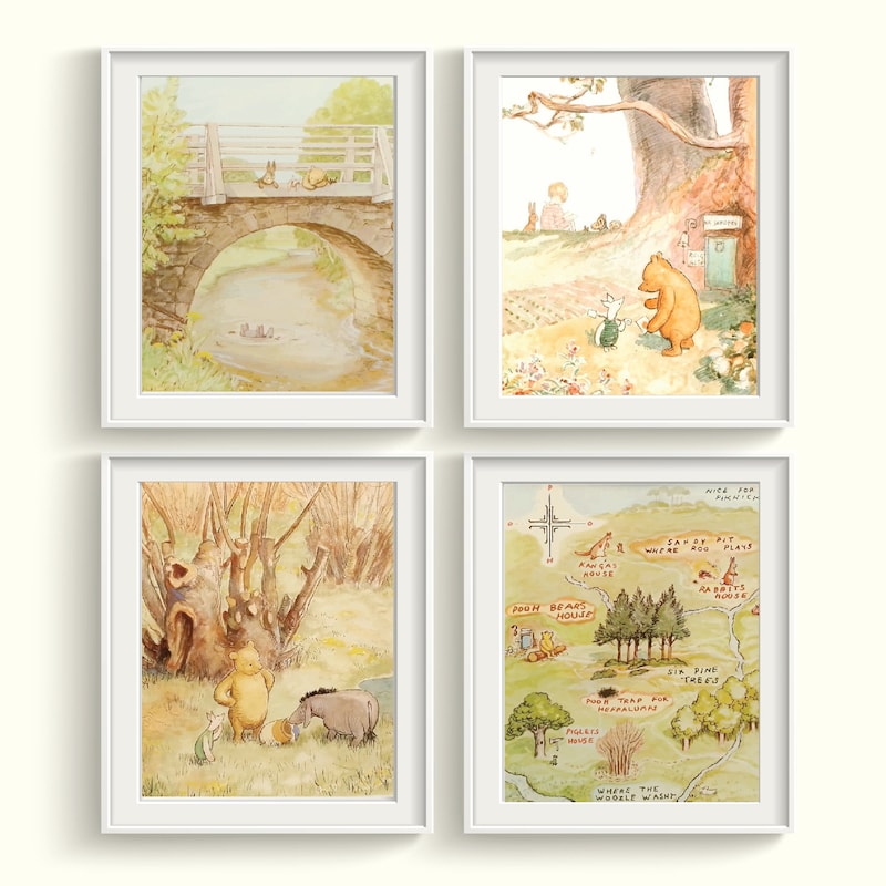 Winnie the Pooh Art - Etsy