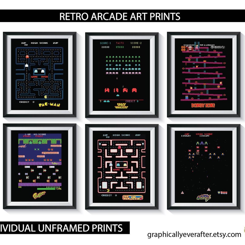 Vintage Video Game Posters - Etsy
