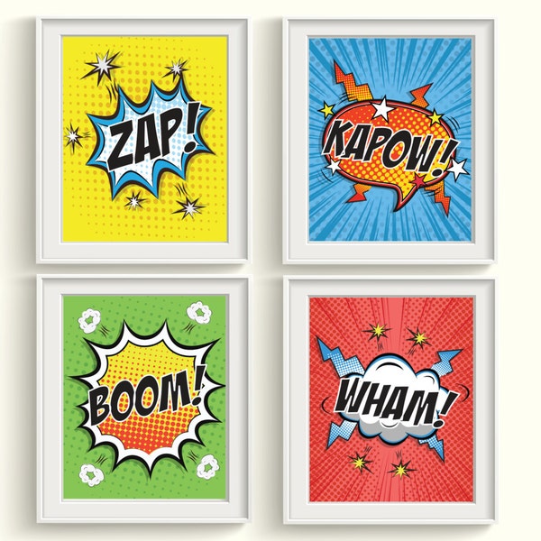 Superheroes Posters - Etsy