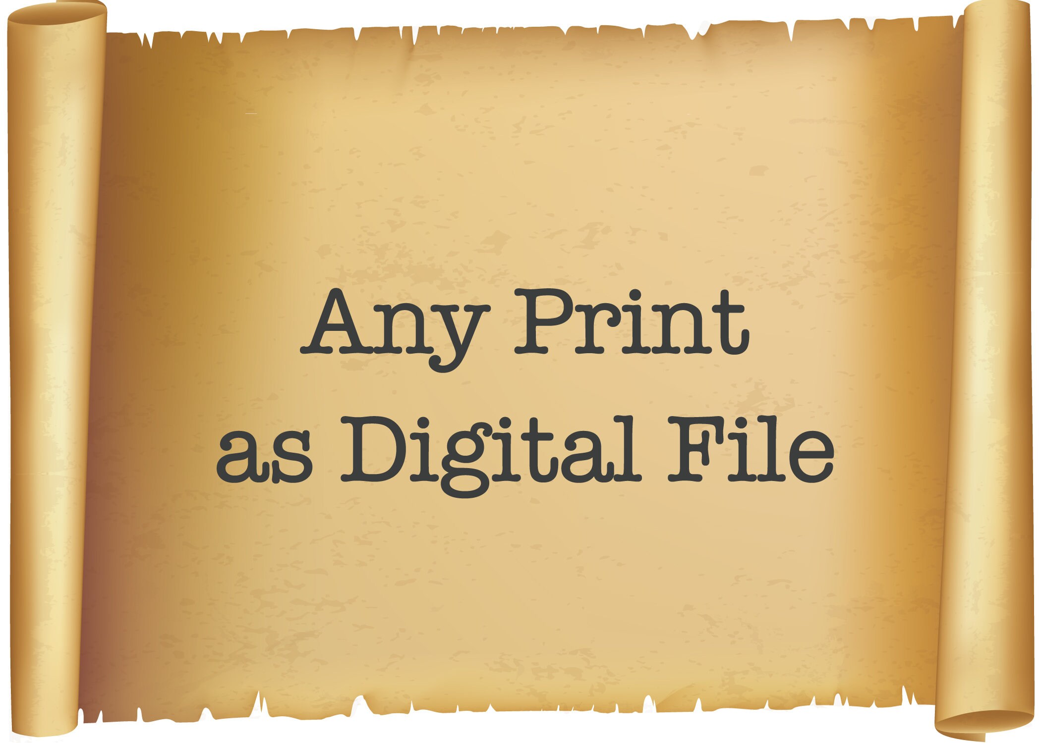 Any Print as Digital File - as Shown - No Customization - Etsy