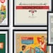 Vintage Board Game Box Art Prints UNFRAMED Qty 4 Playroom BEDROOM ...