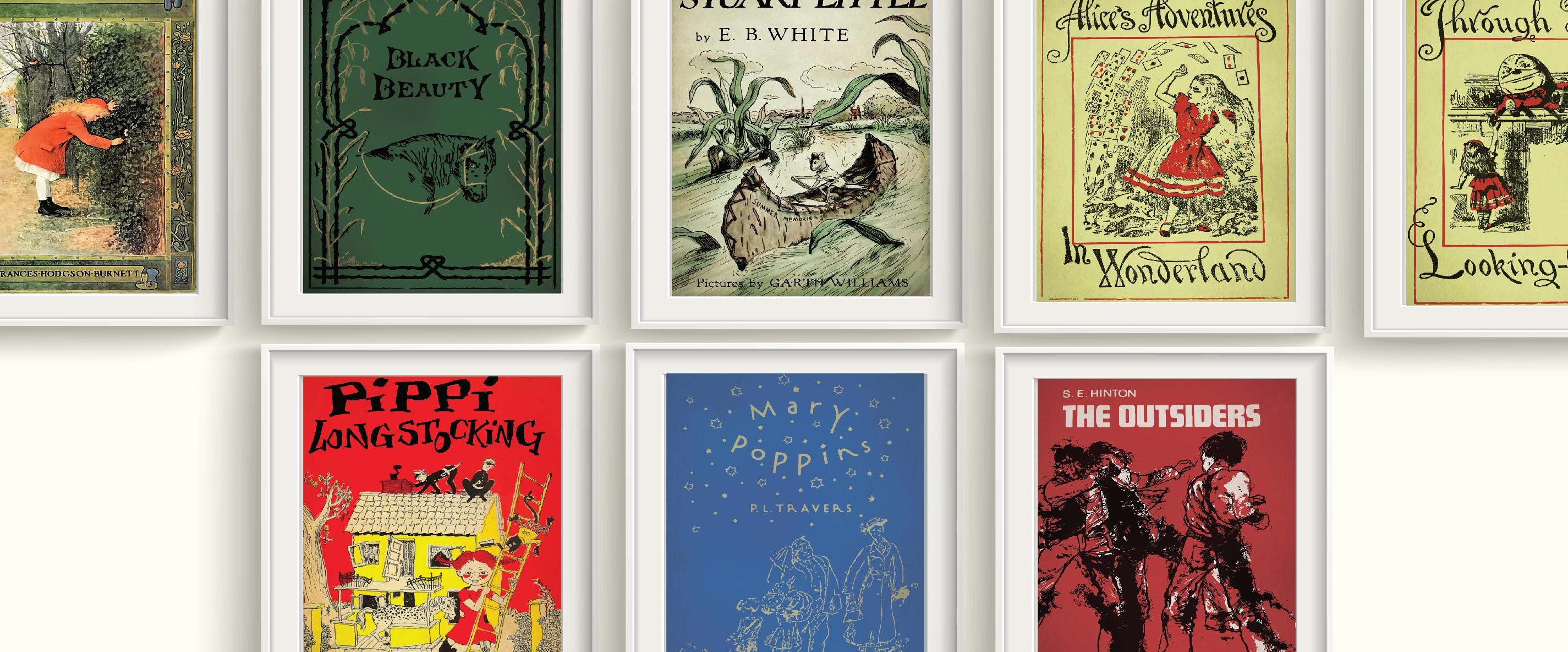Vintage Book Art Posters, Classic Book Cover Art Prints, Antique Book ...