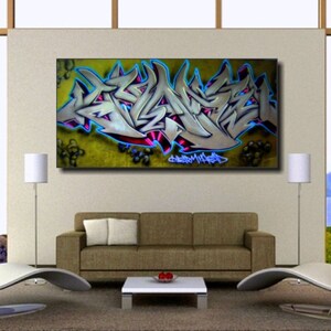 Graffiti On Canvas Graffiti Art Canvas Graffiti Art | Etsy