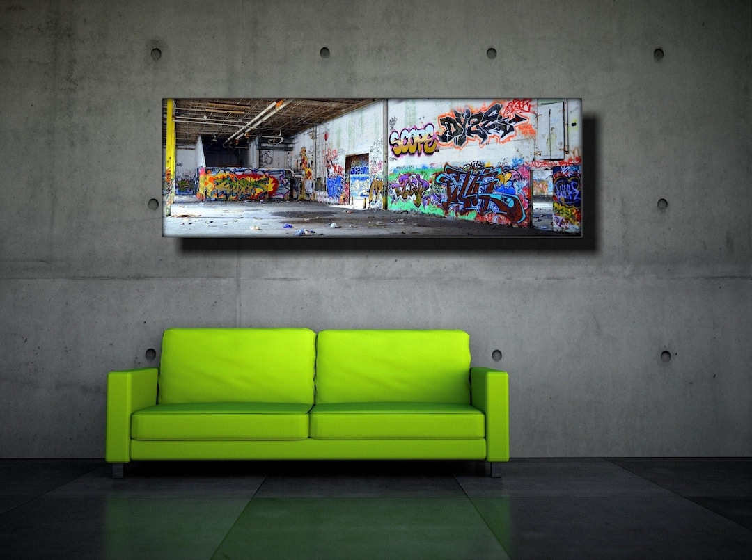 Large Graffiti Art on Canvas, Graffiti Art Canvas, Graffiti Art ...