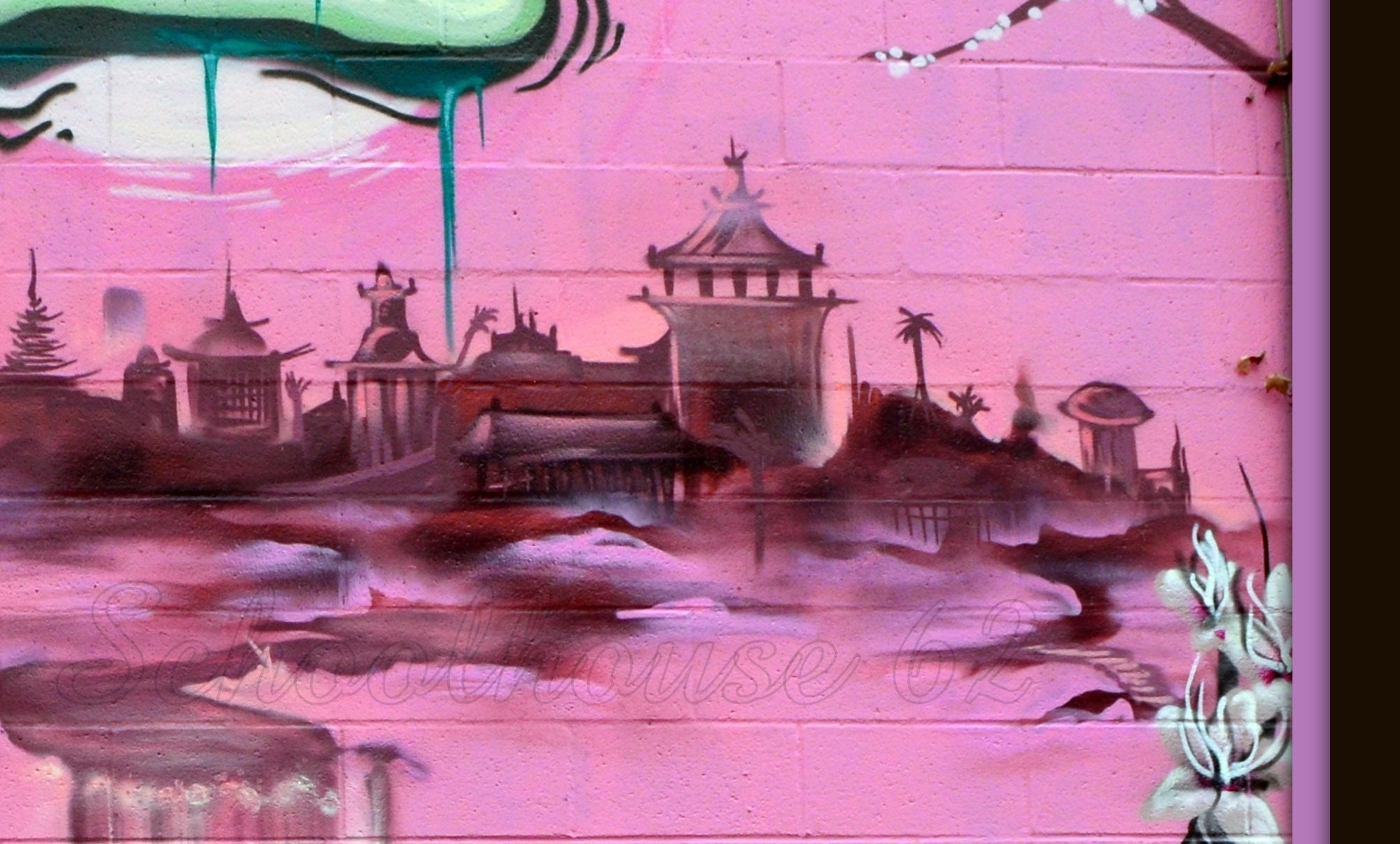Abstract Asian Graffiti Art, Large Asian Art, Graffiti Canvas, Canvas ...