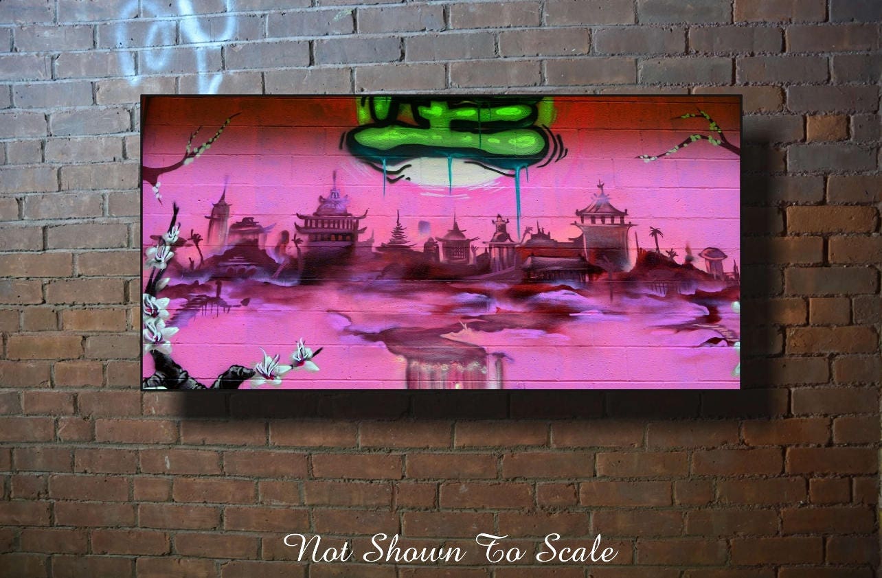 Graffiti Art Asian Art Graffiti Canvas Asian Wall Art - Etsy