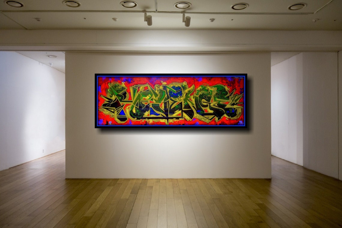 Graffiti Wall Art Large Graffiti Art Graffiti Art Canvas - Etsy