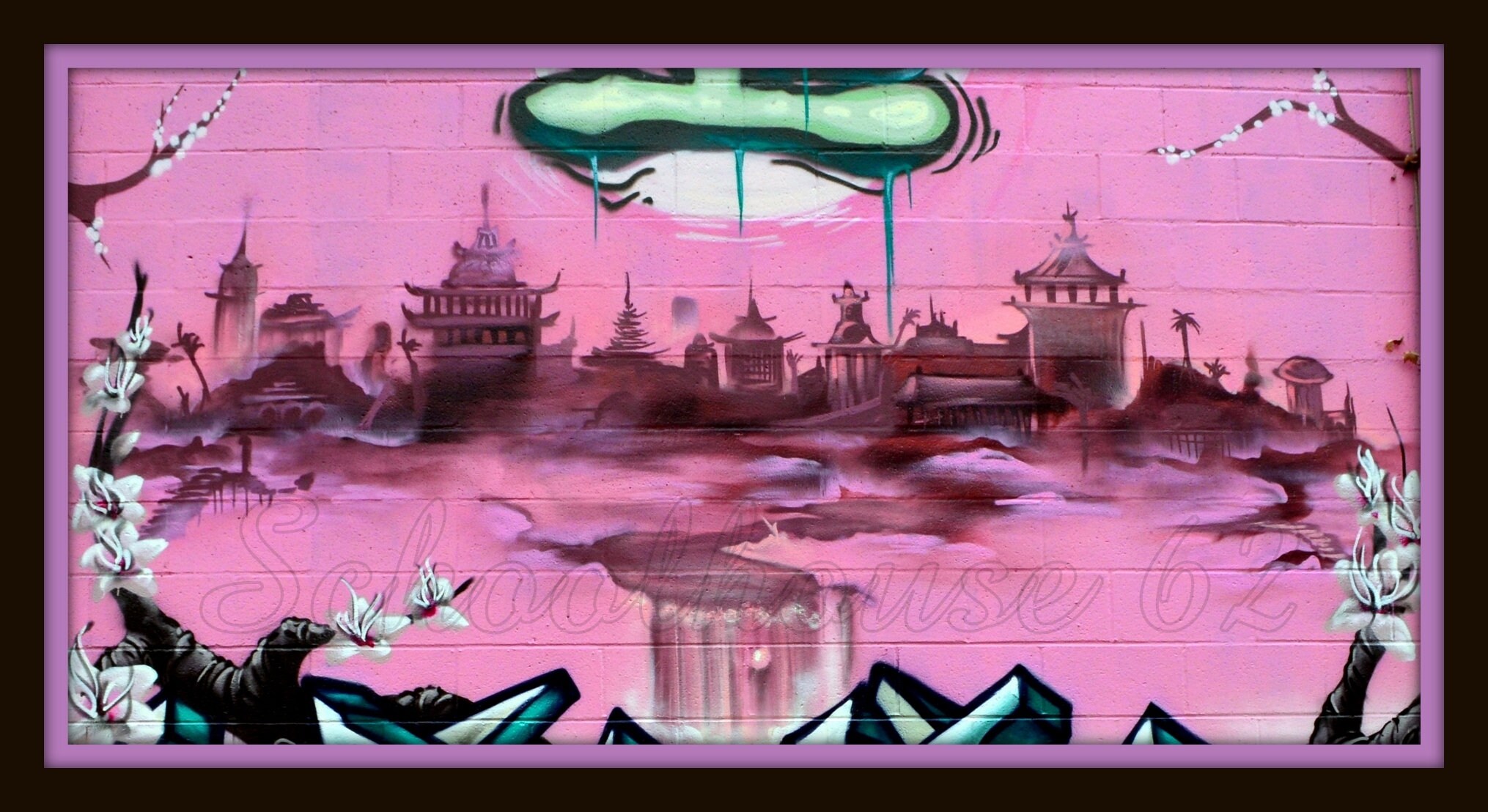 Abstract Asian Graffiti Art Large Asian Art Graffiti Canvas | Etsy