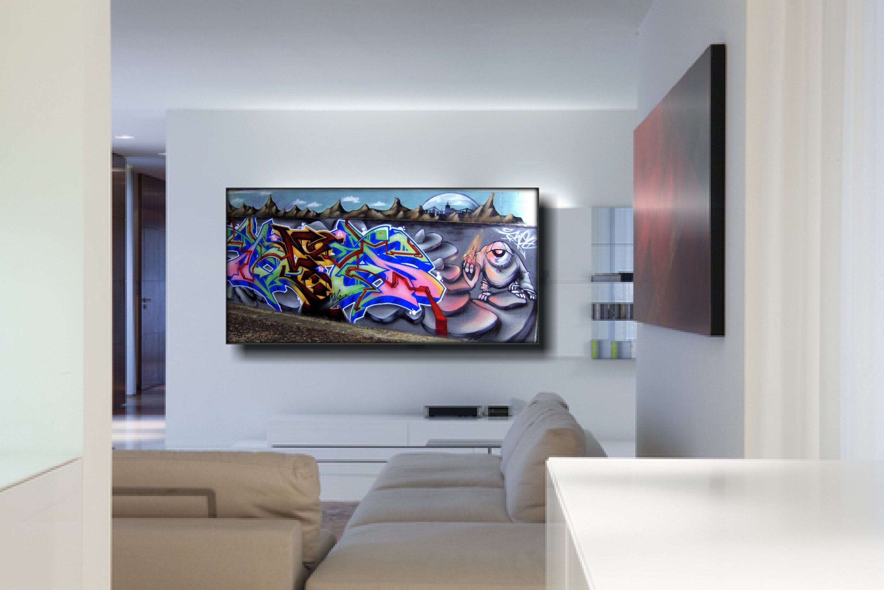 Graffiti Graffiti Art Graffiti Wall Art Large Graffiti Wall | Etsy